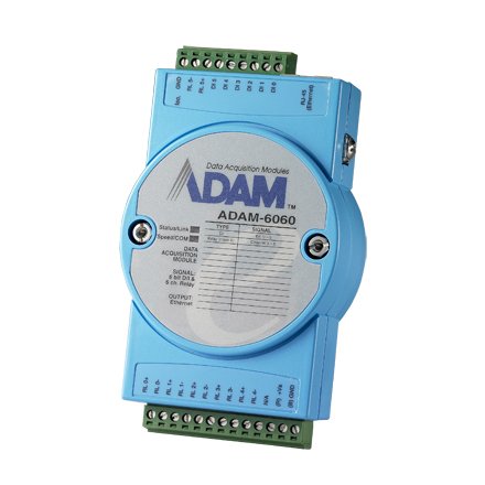 Advantech 6-ch Digital Input and 6-ch Relay Modbus TCP Module - CoastIPC