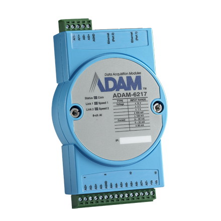 Advantech 8-ch Isolated Analog Input Modbus TCP Module - CoastIPC
