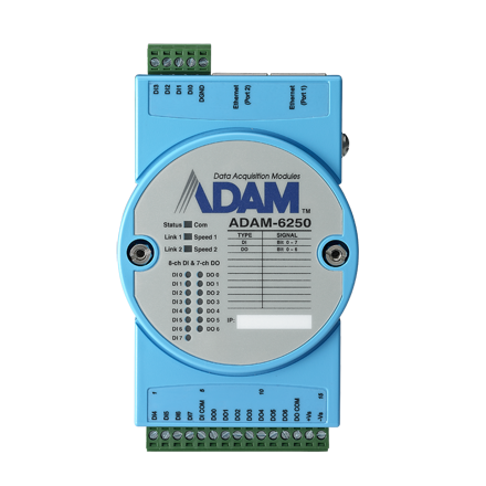Advantech 15-ch Isolated Digital I/O Modbus TCP Module - CoastIPC