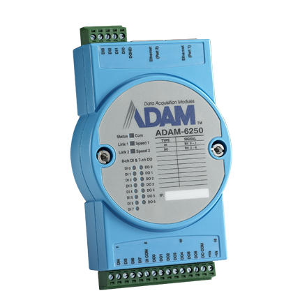 Advantech 15-ch Isolated Digital I/O Modbus TCP Module - CoastIPC