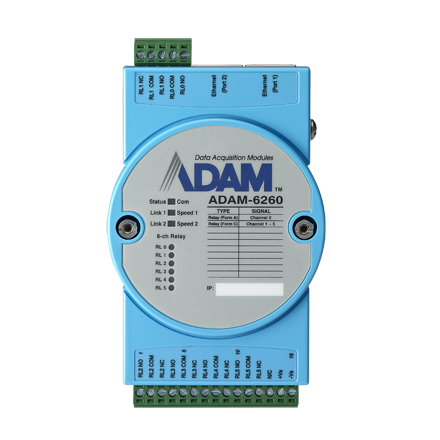 Advantech 6-ch Relay Output Modbus TCP Module - CoastIPC