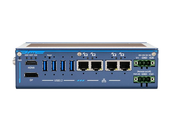 POC-700-FT: Intel Alder Lake Ultra-Compact Embedded Controller with 4x PoE+, 4 USB 3.2, MezIO ...